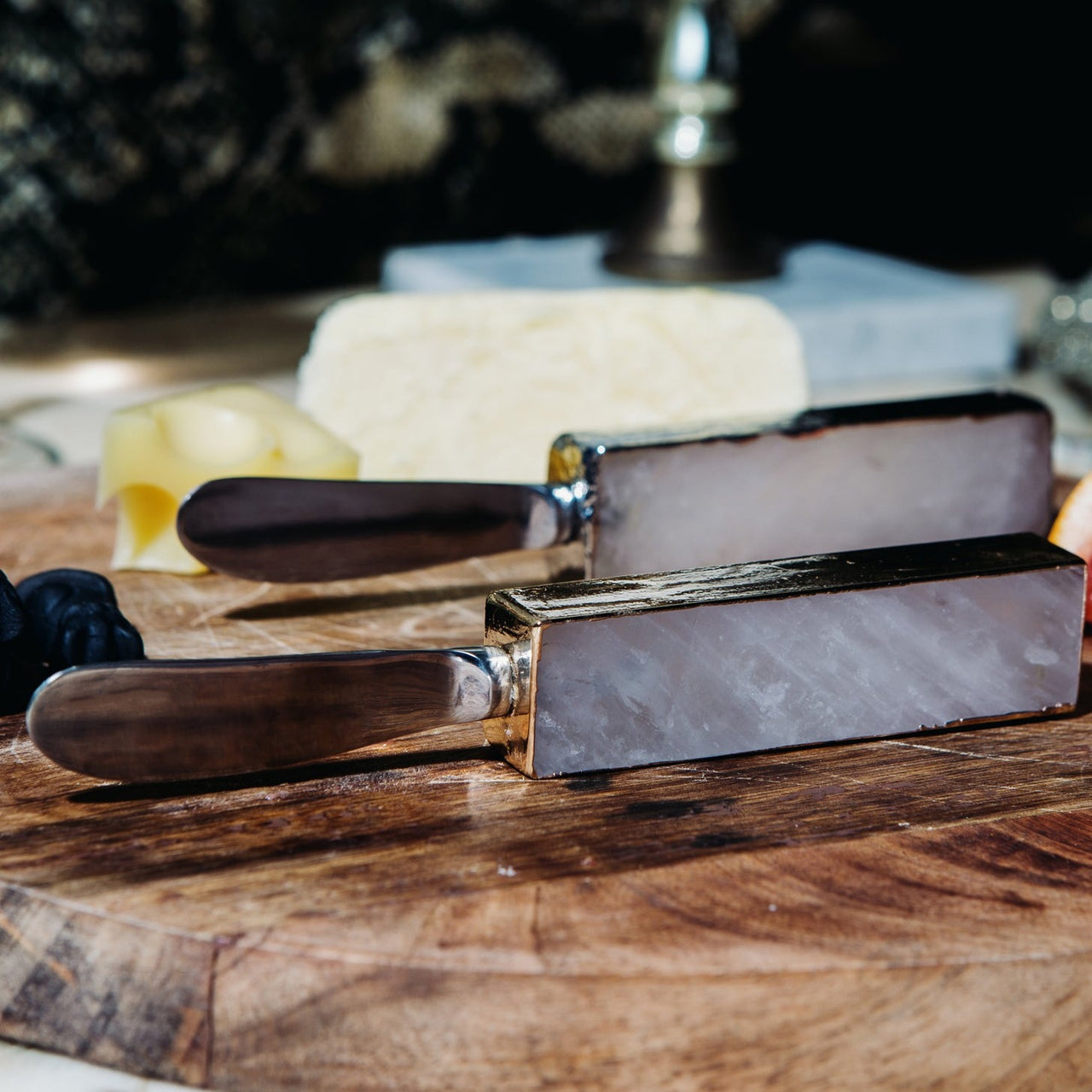 Clear Quartz Cheese Knife | Greatfool | Crystal Small Batch Homewares